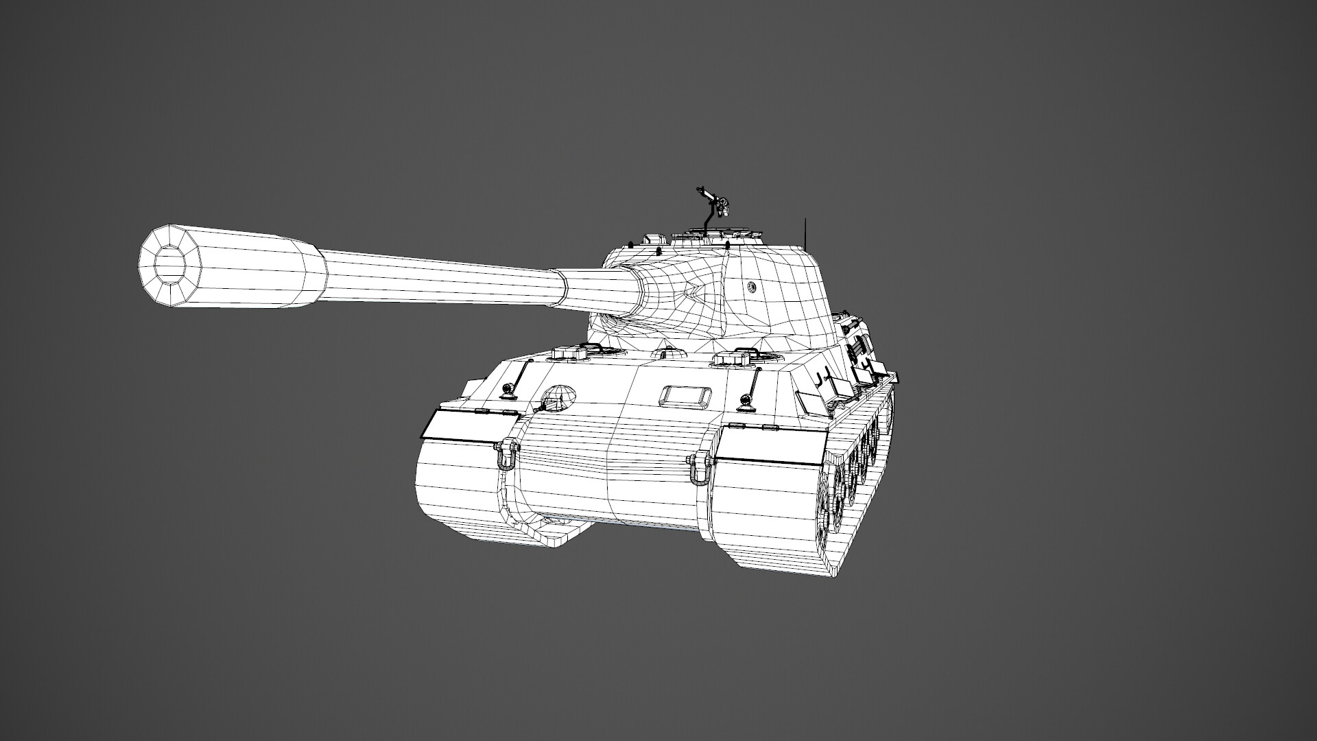 Mohamed Hesham - German Panzer VII Lowe Tank -Game Ready