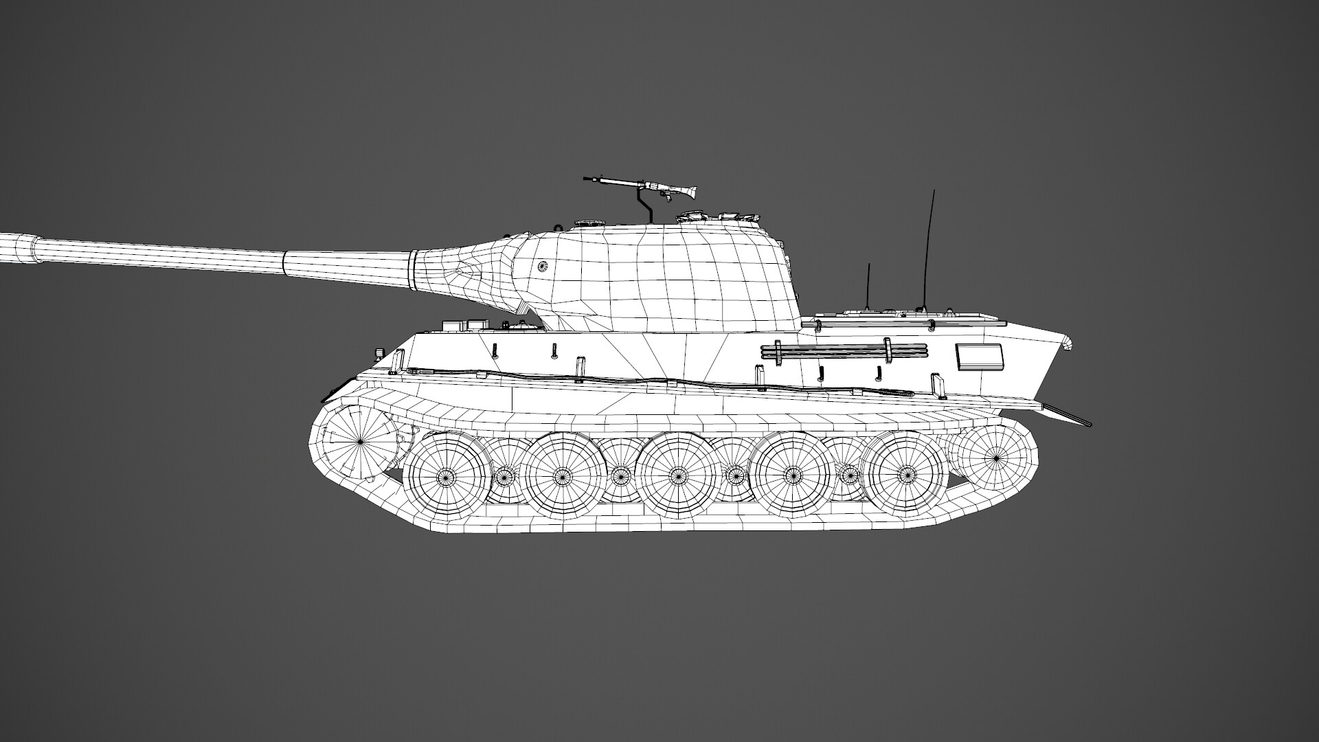 Mohamed Hesham - German Panzer VII Lowe Tank -Game Ready