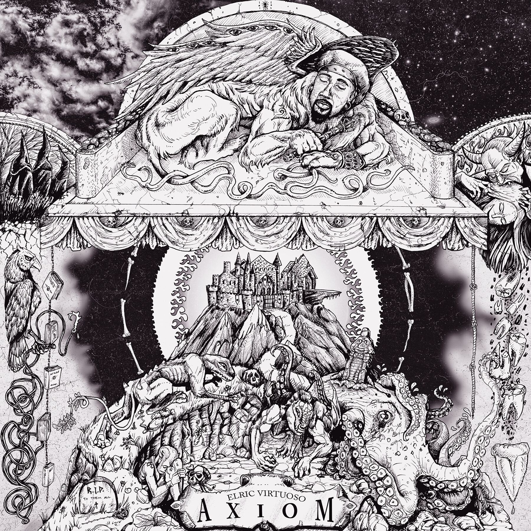 ArtStation - AXIOM (Album Cover Artwork)