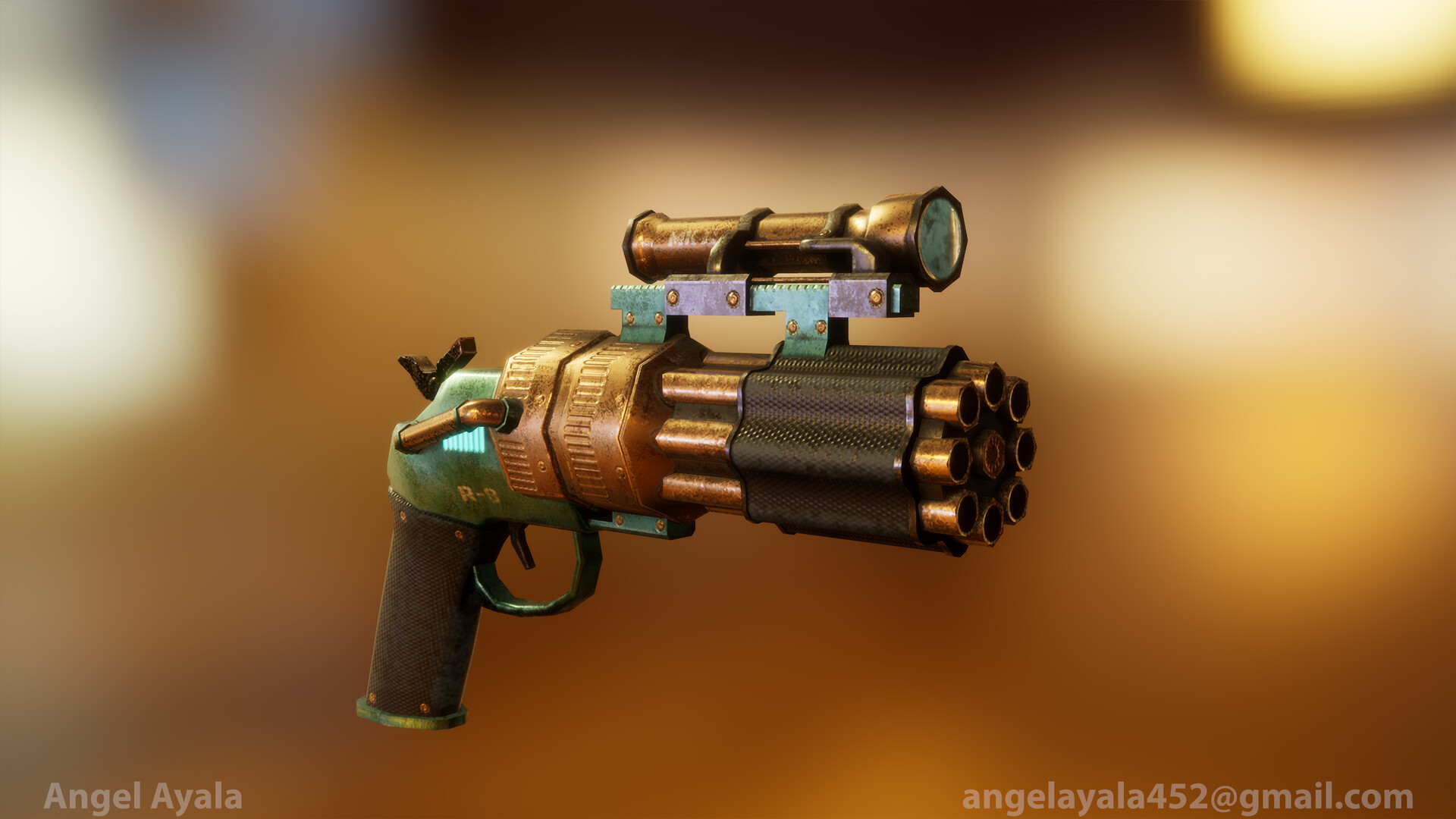 Angel Ayala - Steampunk Revolver