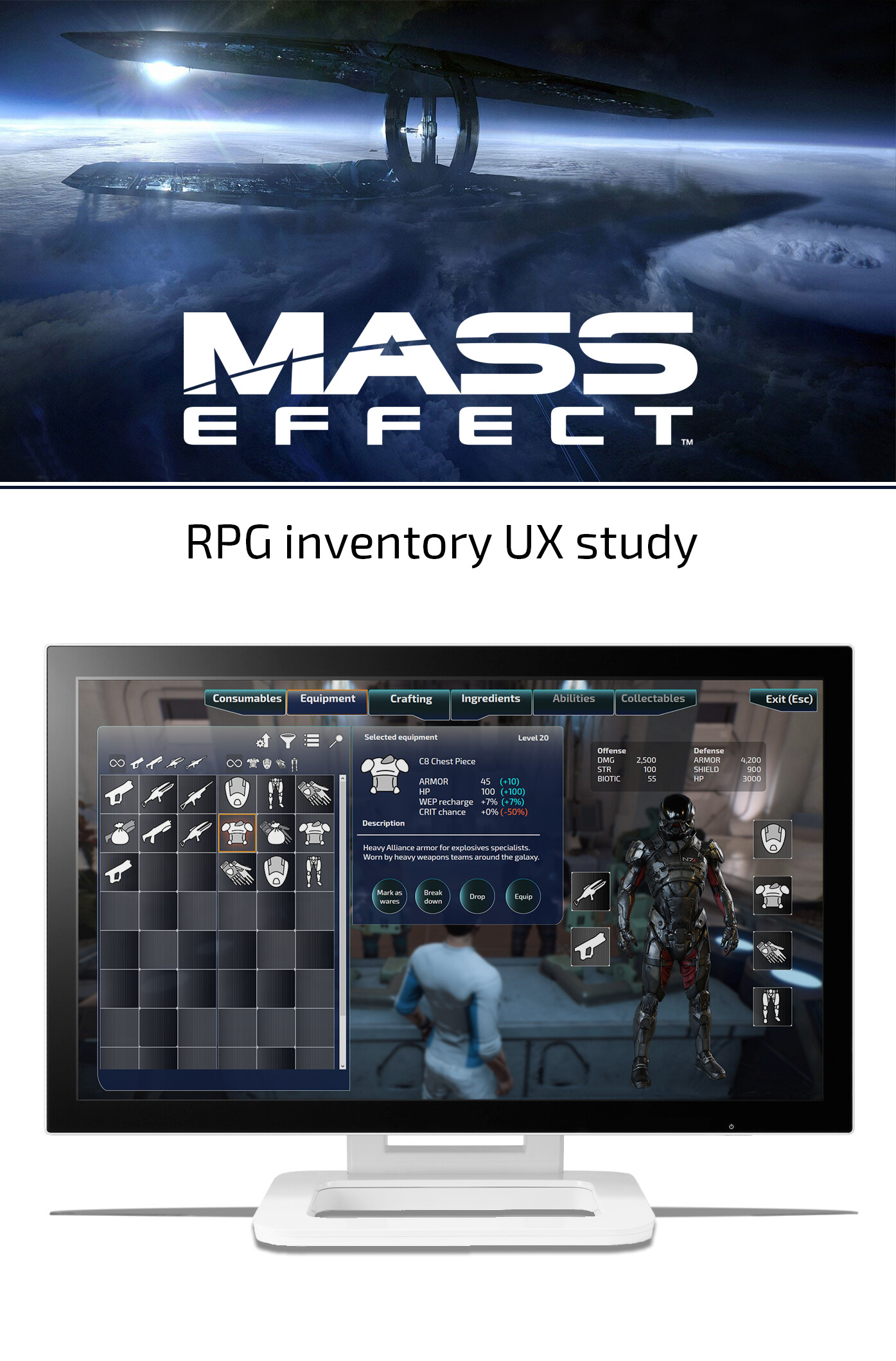 ArtStation - Mass Effect Andromeda - UX / UI concept