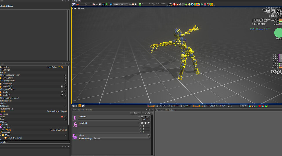 Popcorn FX - Particle Flow on Skeletal Animation