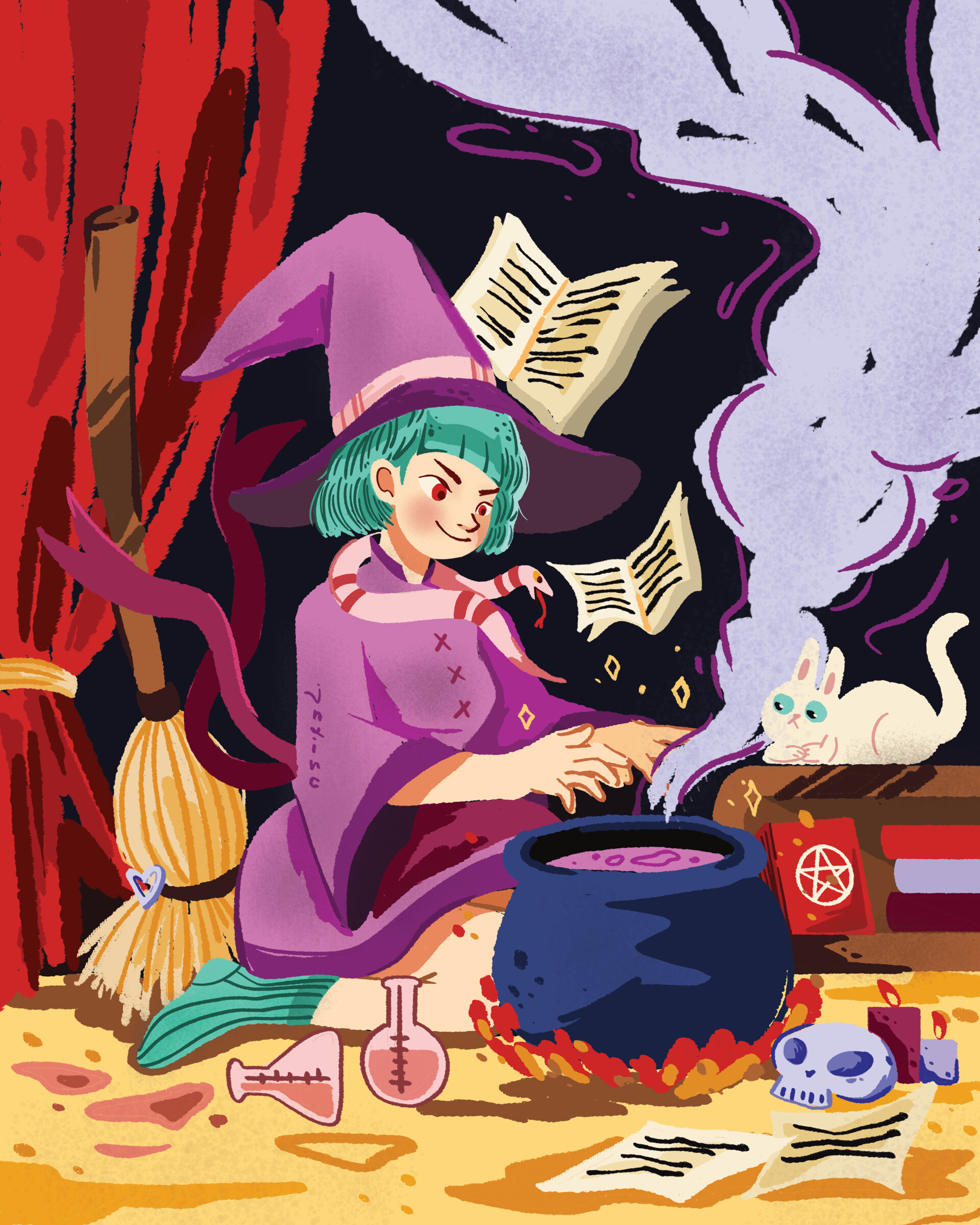 ArtStation - Bewitched , 2018