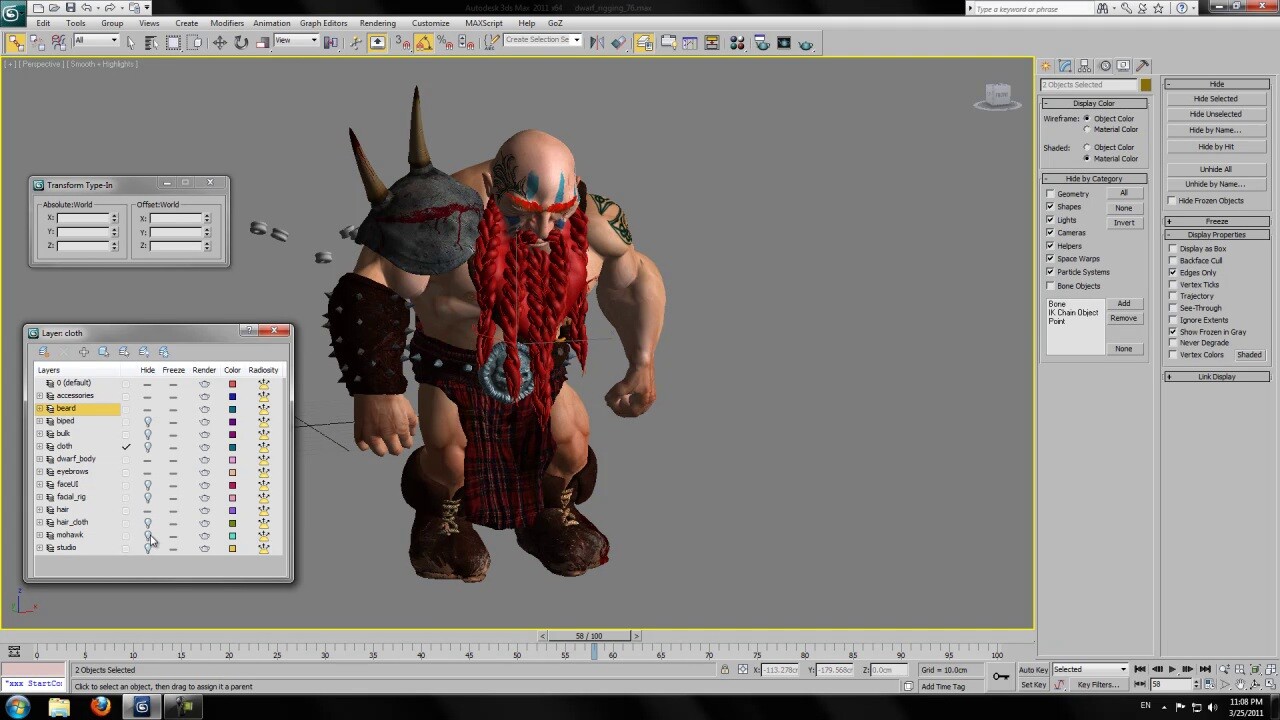 Kostas MacFarlane - Dwarf - Hair tutorial