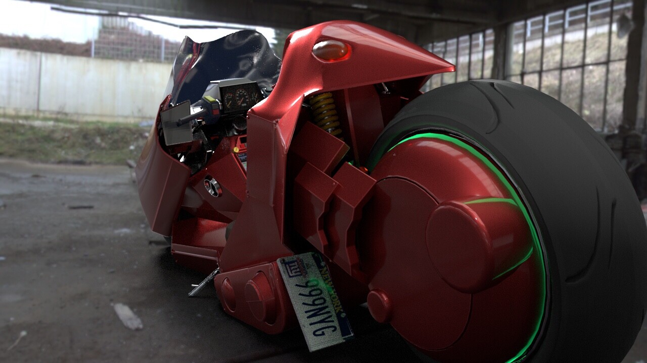 ArtStation - Fan Art AKIRA(Kaneda's motor cycle)