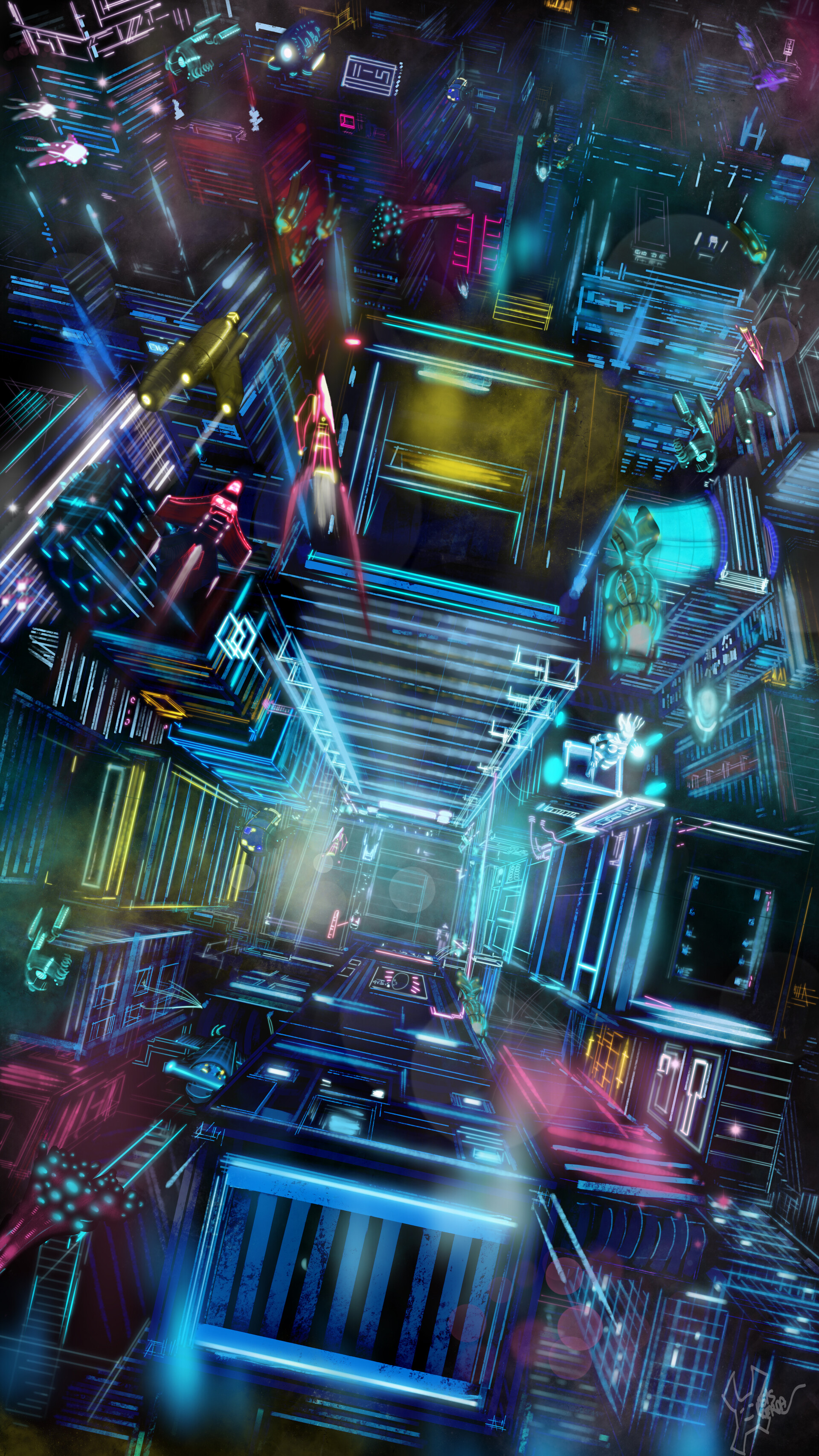 ArtStation - Neon Cityscape