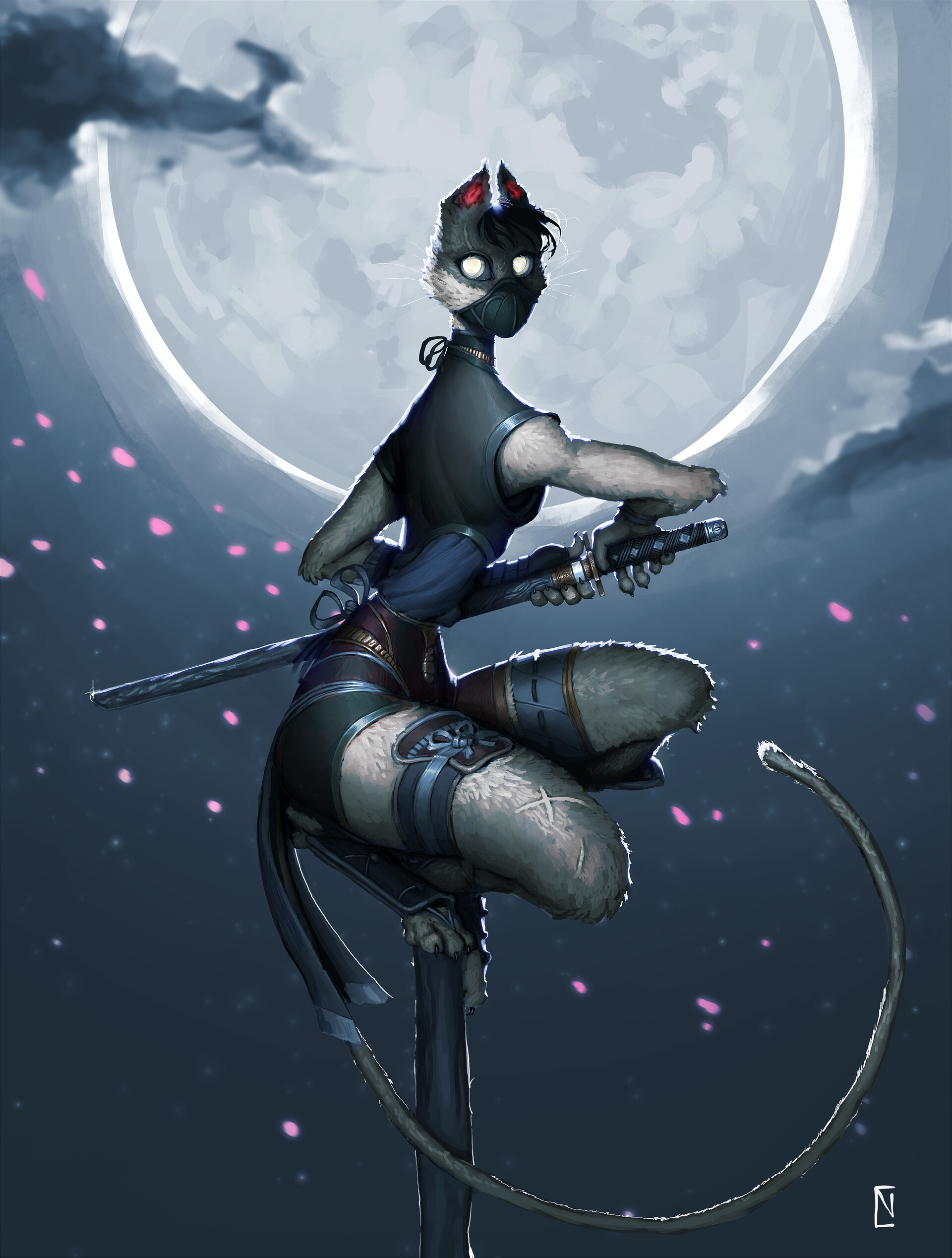 ArtStation - Ninja Cat - Character Design Challenge