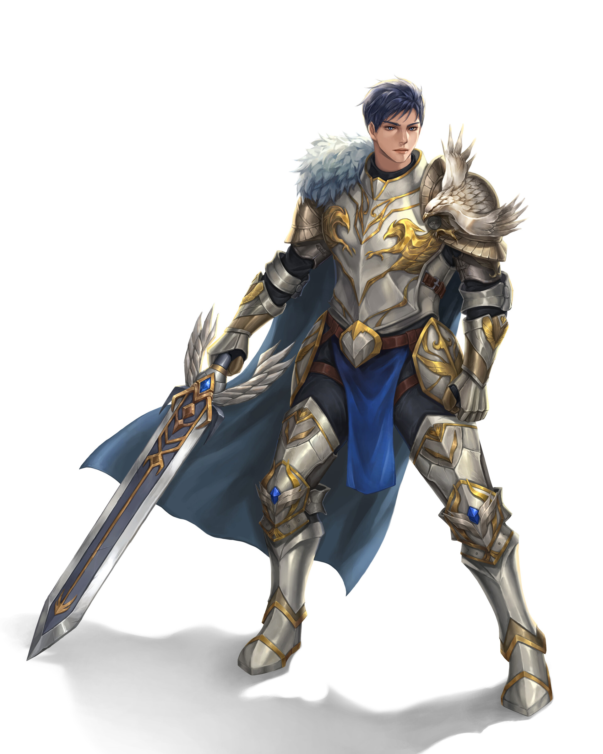 ArtStation - character concept design - knight (retouching)