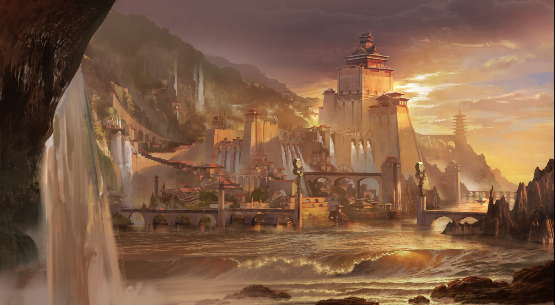 ArtStation - Sunset country