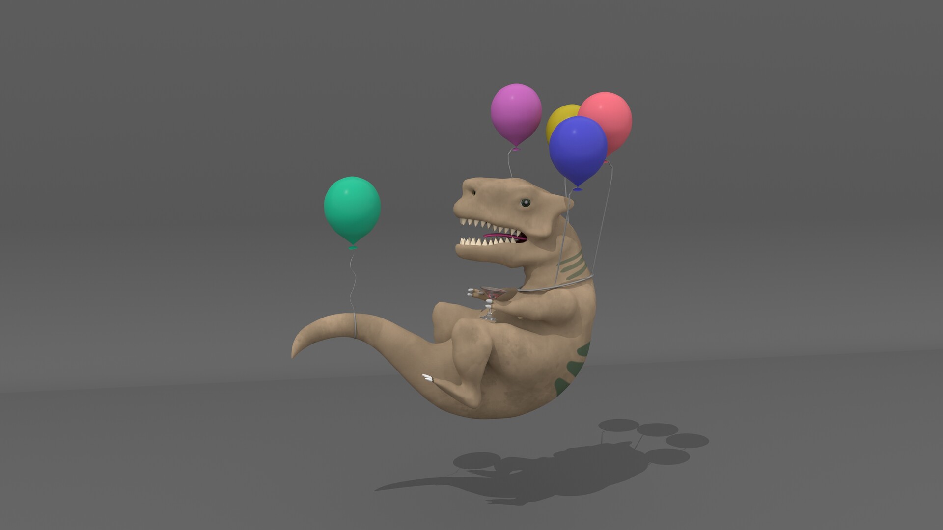 ArtStation - 3D T-REX CARTOON