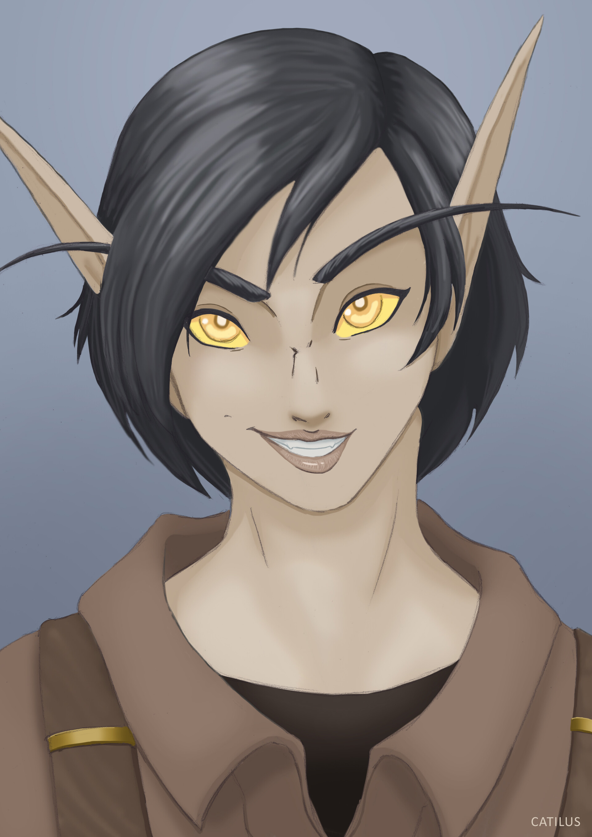 ArtStation - Vynora the Smirky Elf Paladin