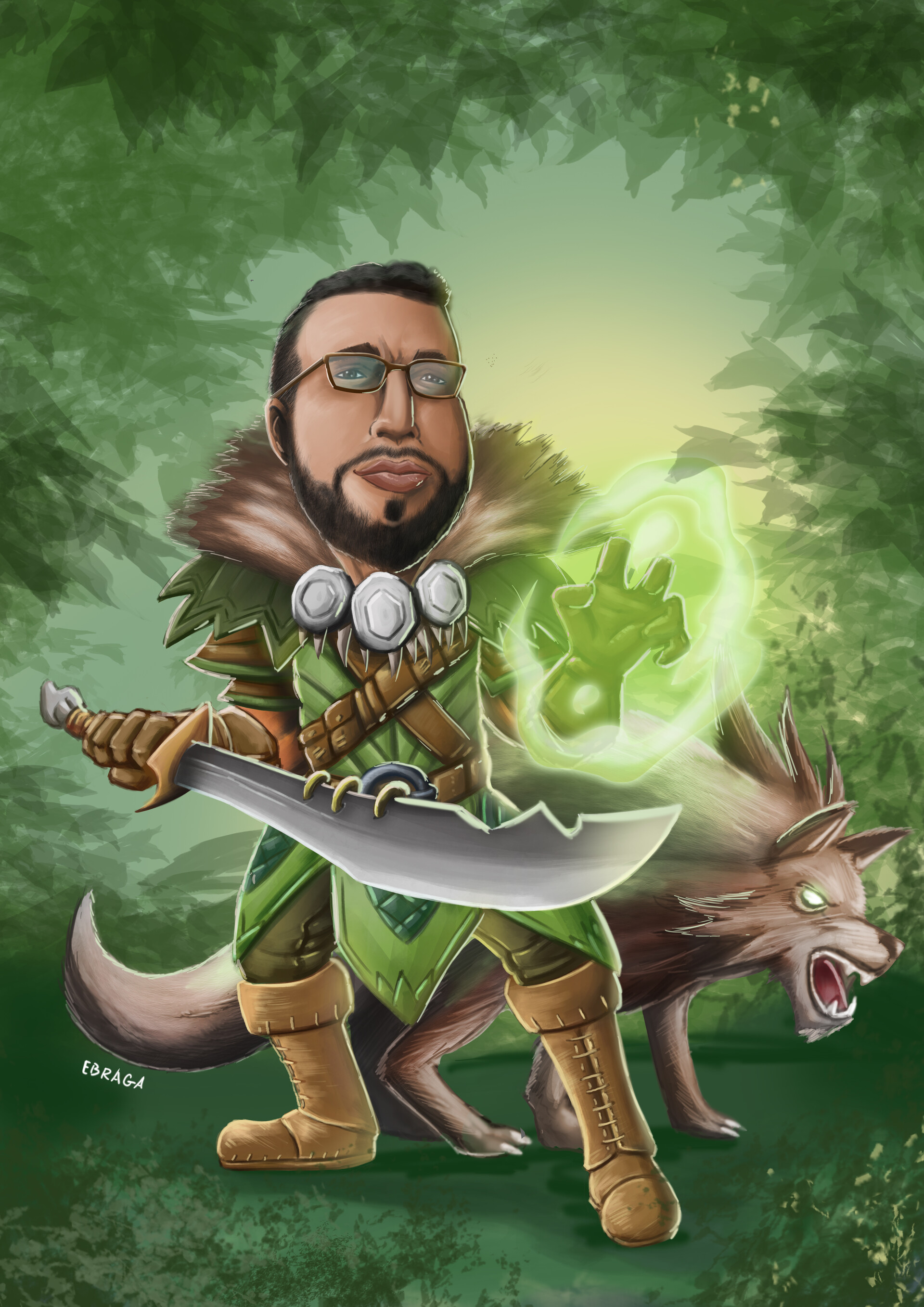 ArtStation - RPG Character Comission - Druid