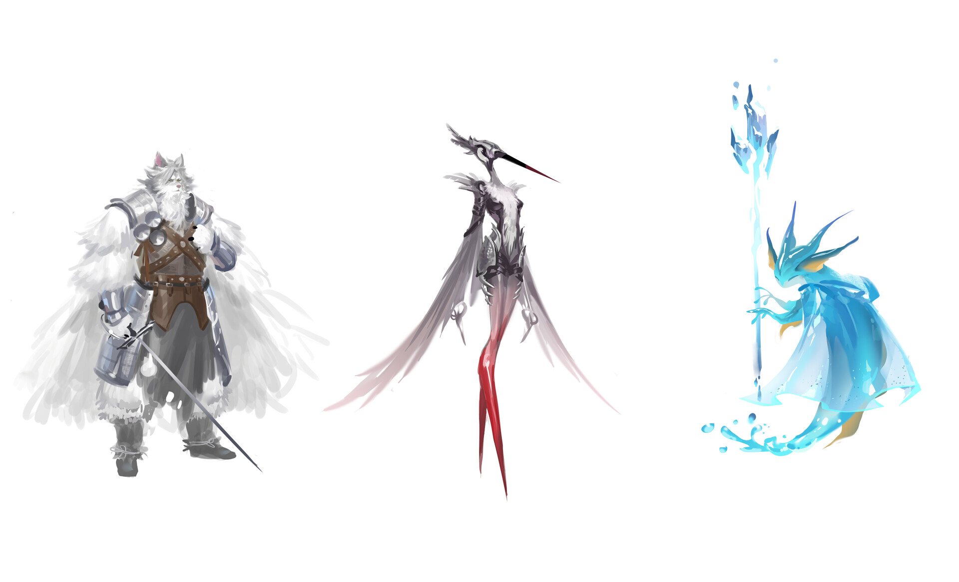 ArtStation - warrior,assassin and priest