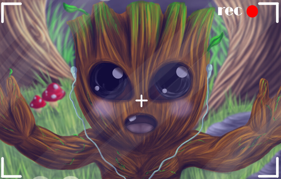 ArtStation - fanart of the baby groot