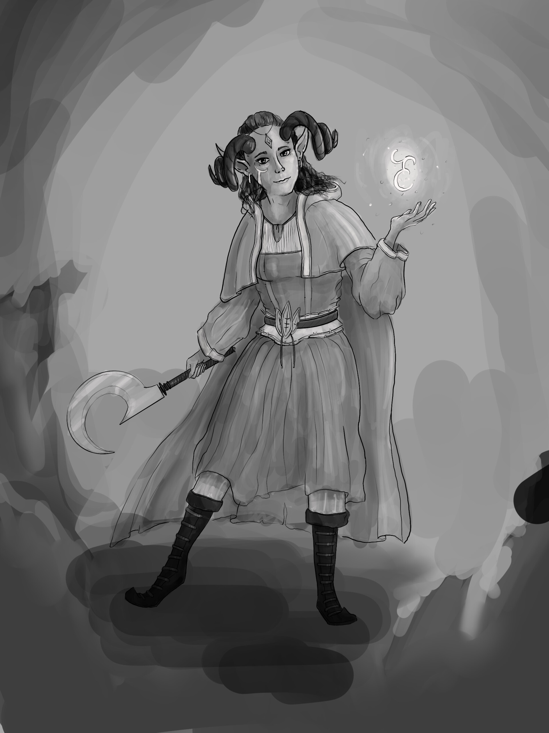 ArtStation - Dungeons and Dragons Goat Druid