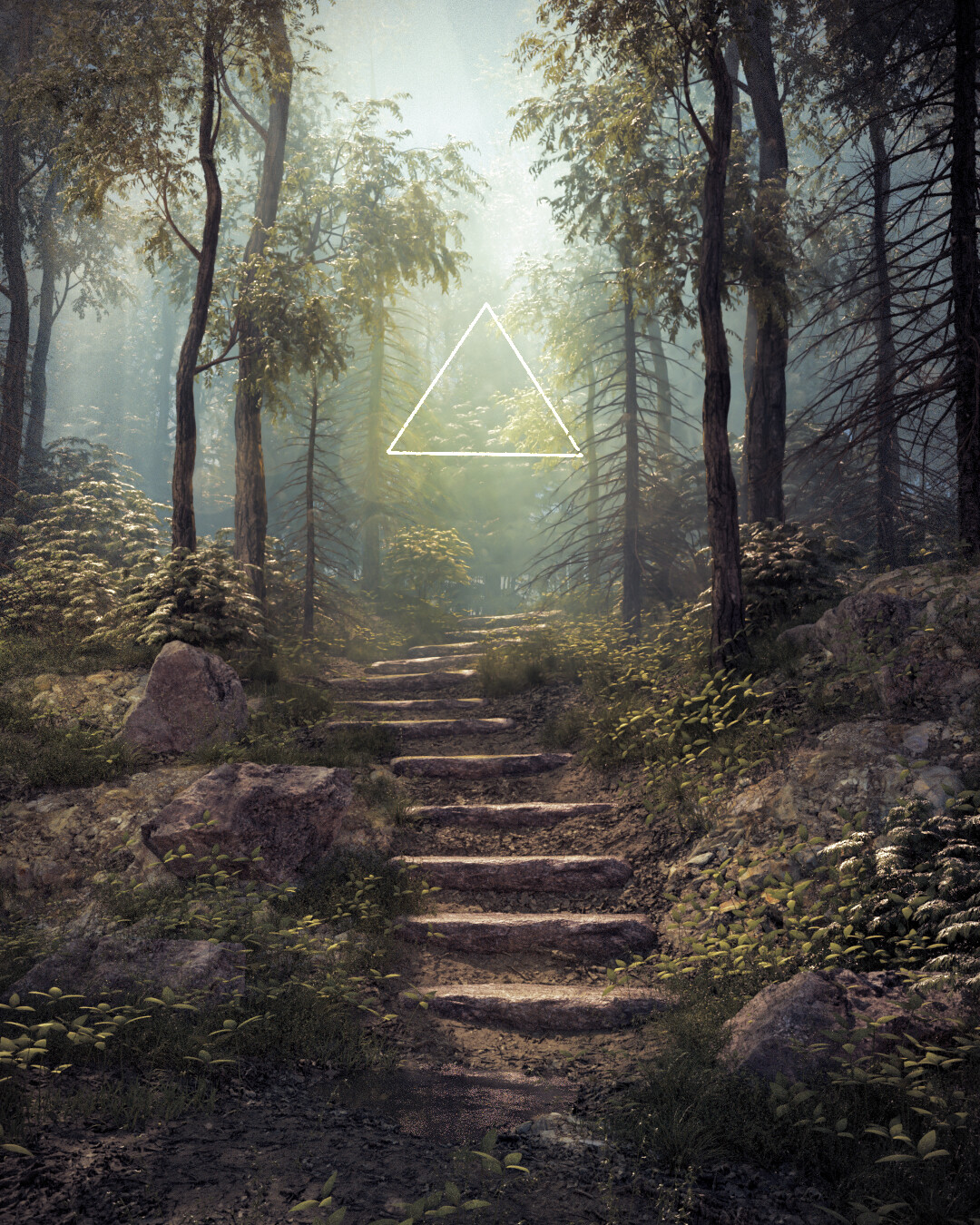 Tumblr Forest Triangle