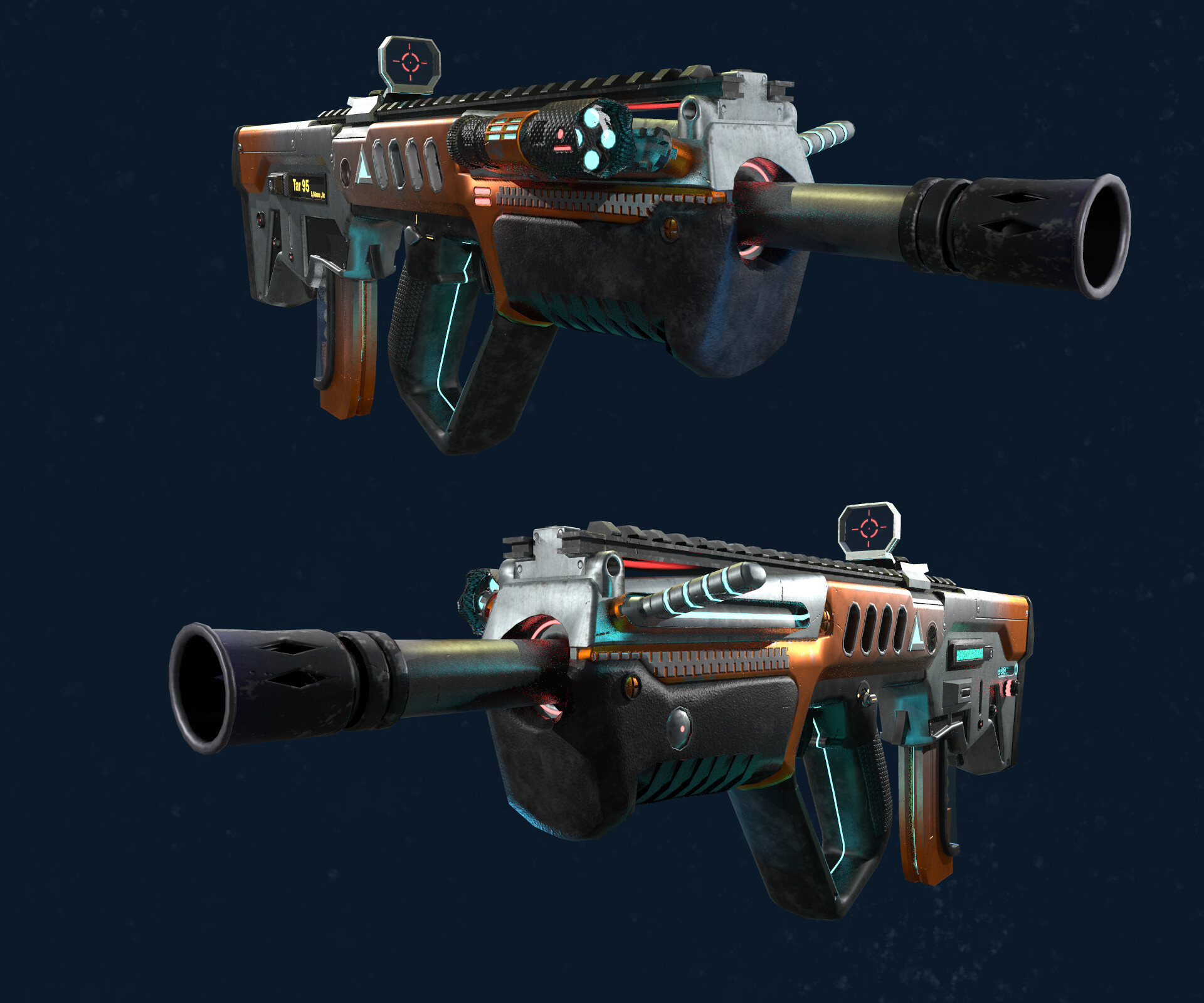 ArtStation - Assoult Rifle TAR-21 sci-fi