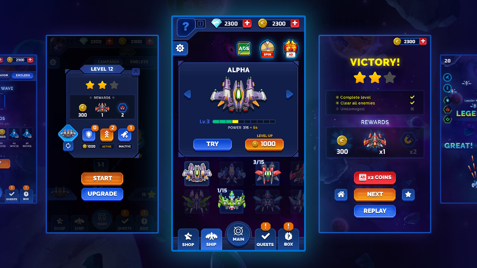 Minh Truong - Sci-fi UI/UX - Space Themed Game