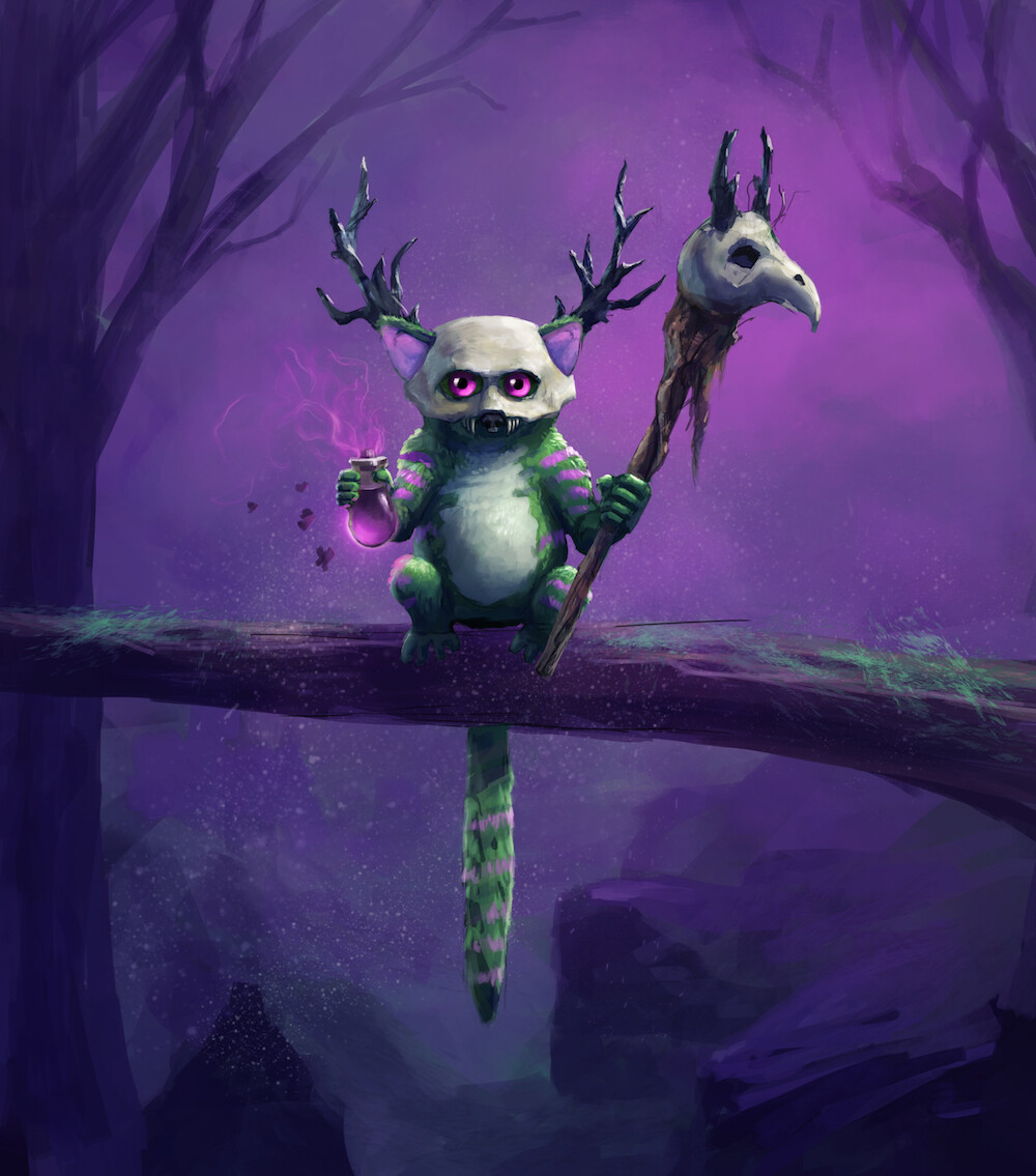 ArtStation - Lemur Necromancer