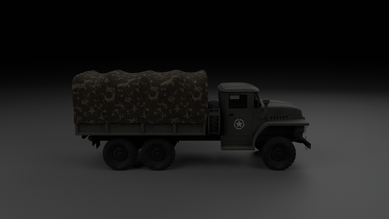 Sanjay Prabhu - Russian flatbed truck Ural-375