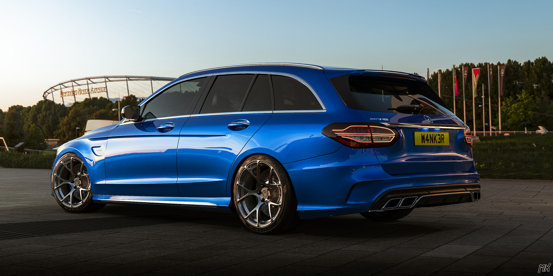 ArtStation - 2017 Mercedes-Benz C63S Wagon fitted with BC Forged RS41