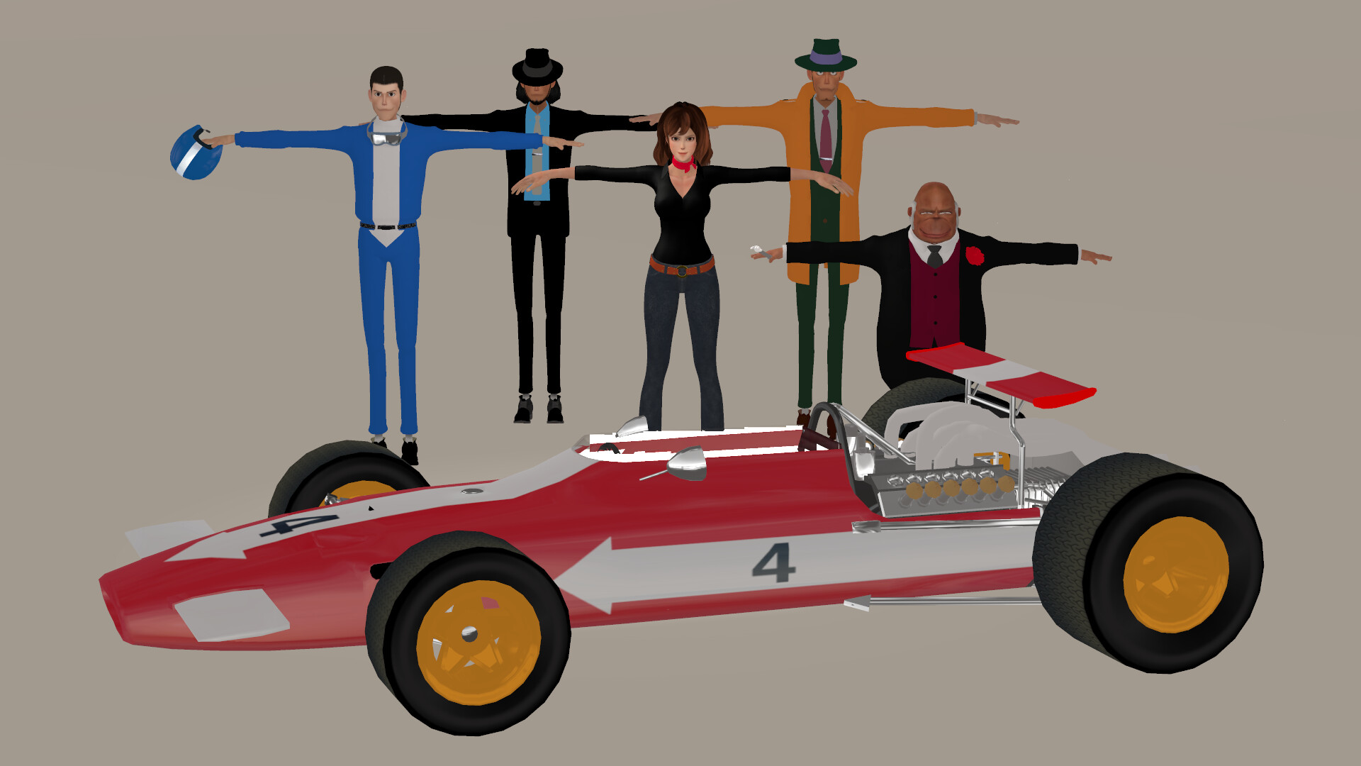 freeReef JK - Fanart of Lupin III (3D model for Poser)