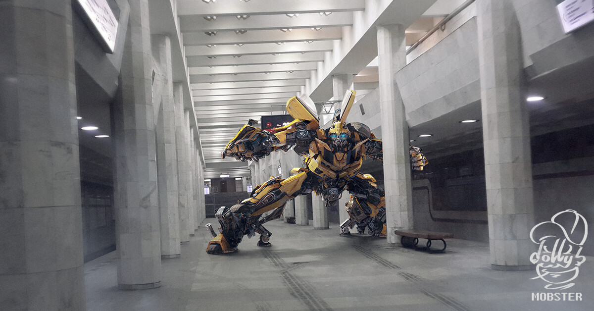 ArtStation - Bumblebee from Transformers movie in the Kharkiv subway ...