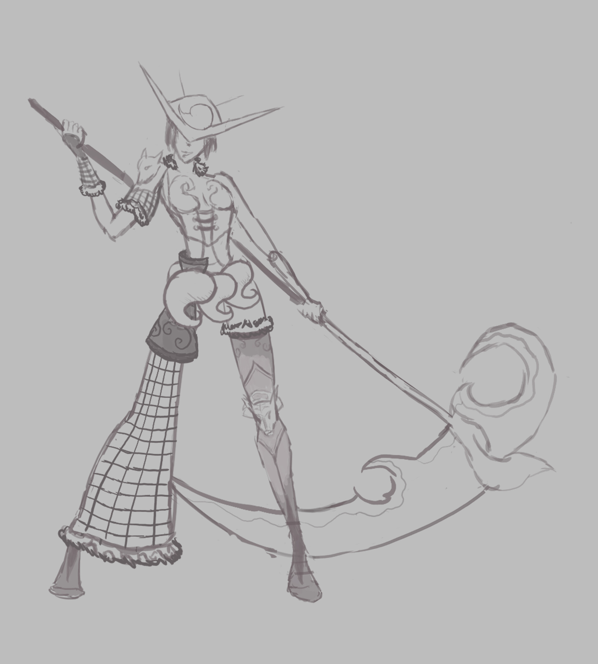 Scythe Fighting Poses