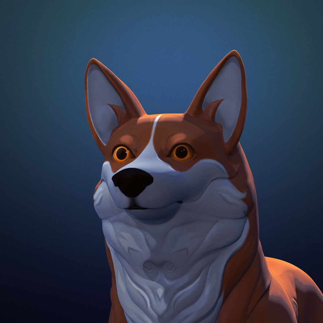 ArtStation - Stylized Corgi