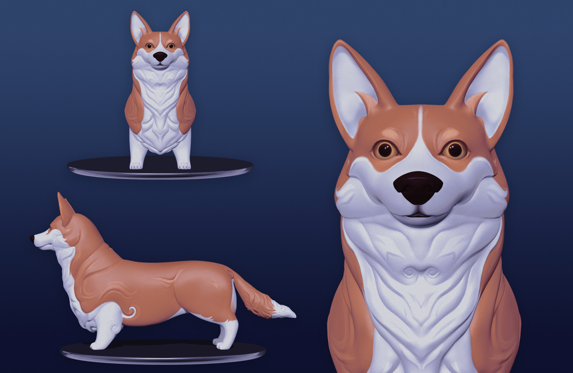 Tiina Manninen - Stylized Corgi
