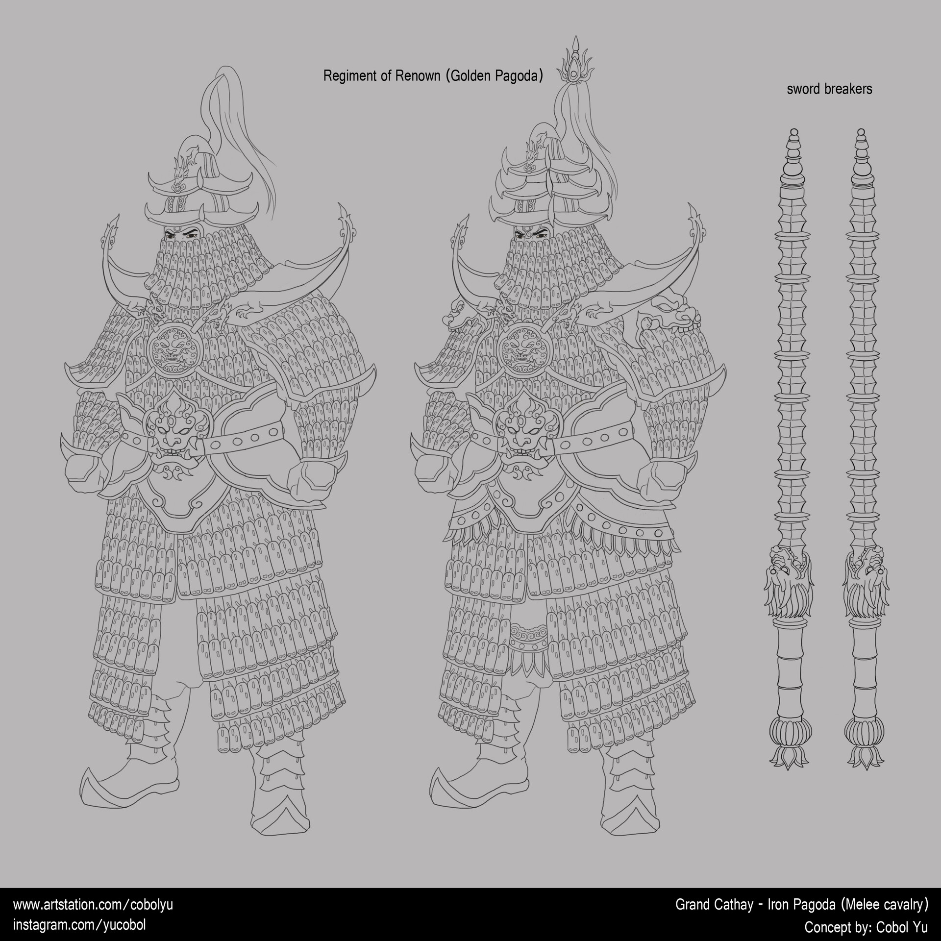 Cobol Yu Warhammer Grand Cahtay Concept Art Iron Pagoda