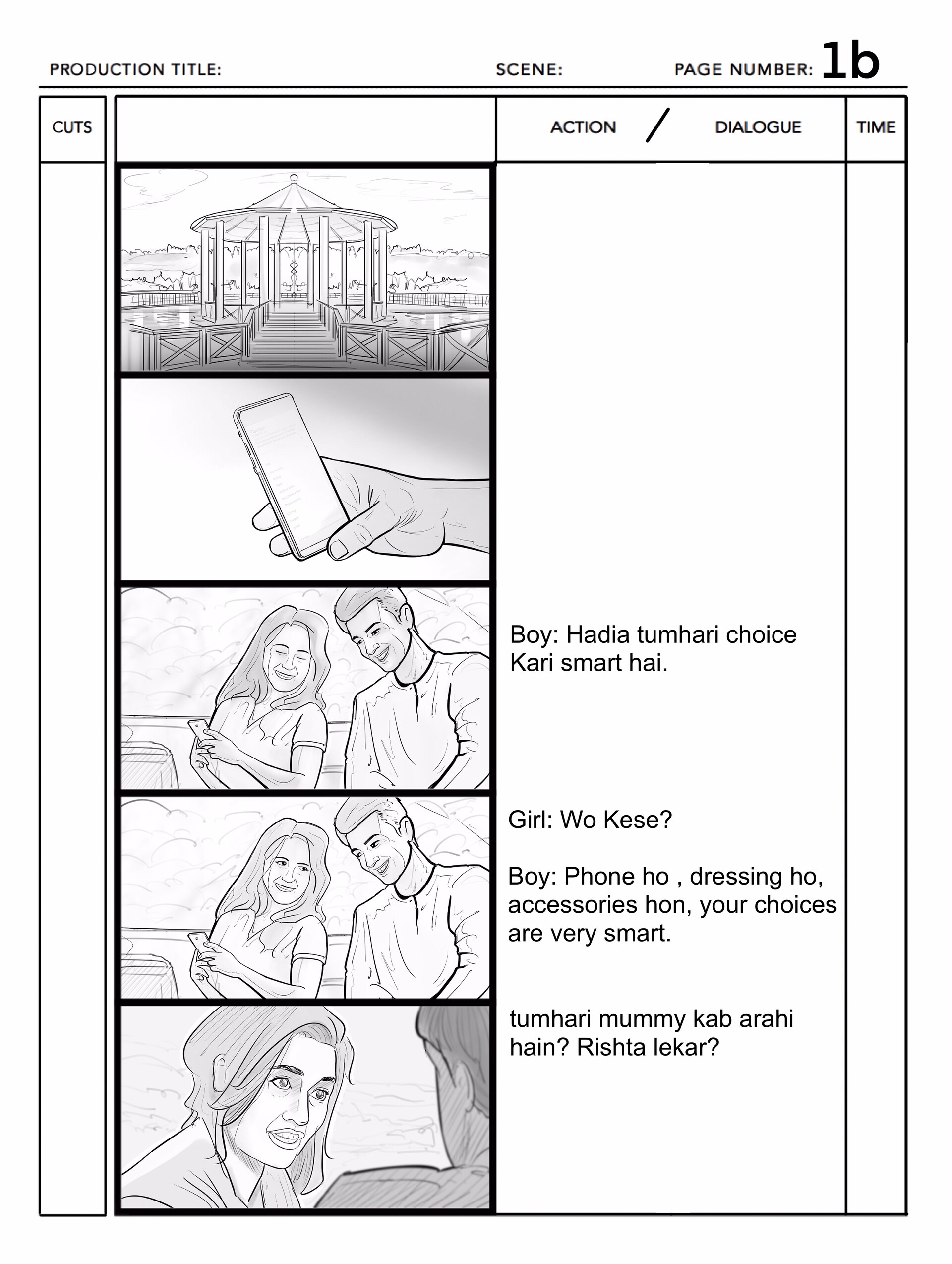 tv storyboard example