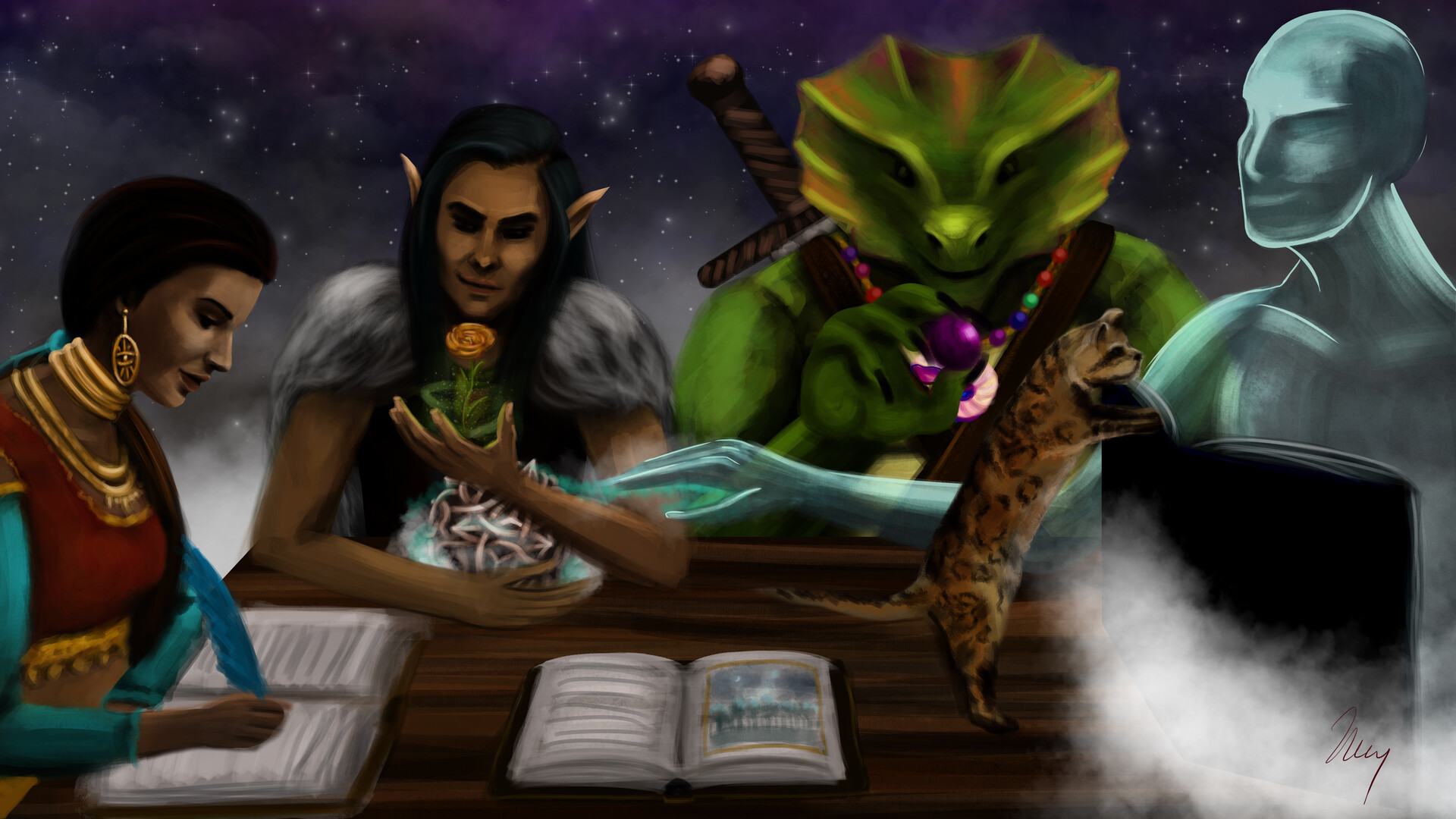 ArtStation - D&D night sketches