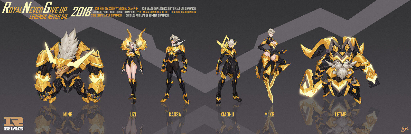 Citemer Liu - RNG champion skins fan art