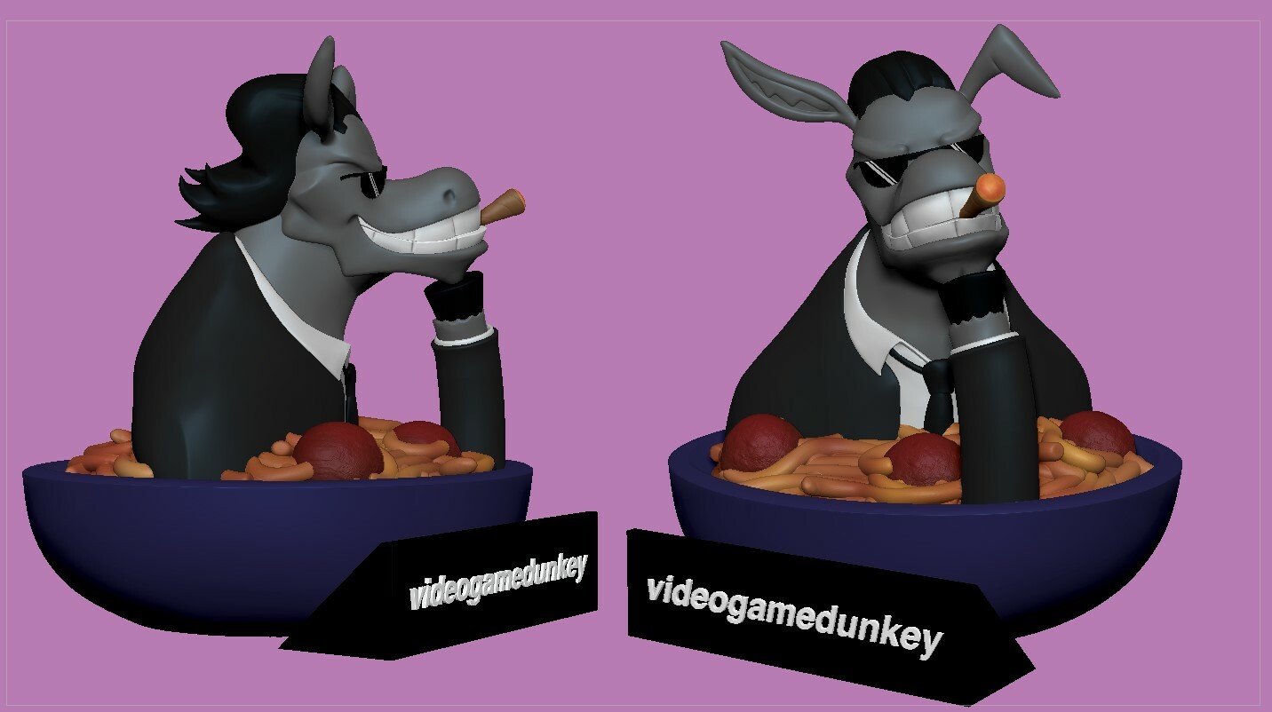 George Crudo - 3D Art Portfolio - Videogamedunkey Fan Art