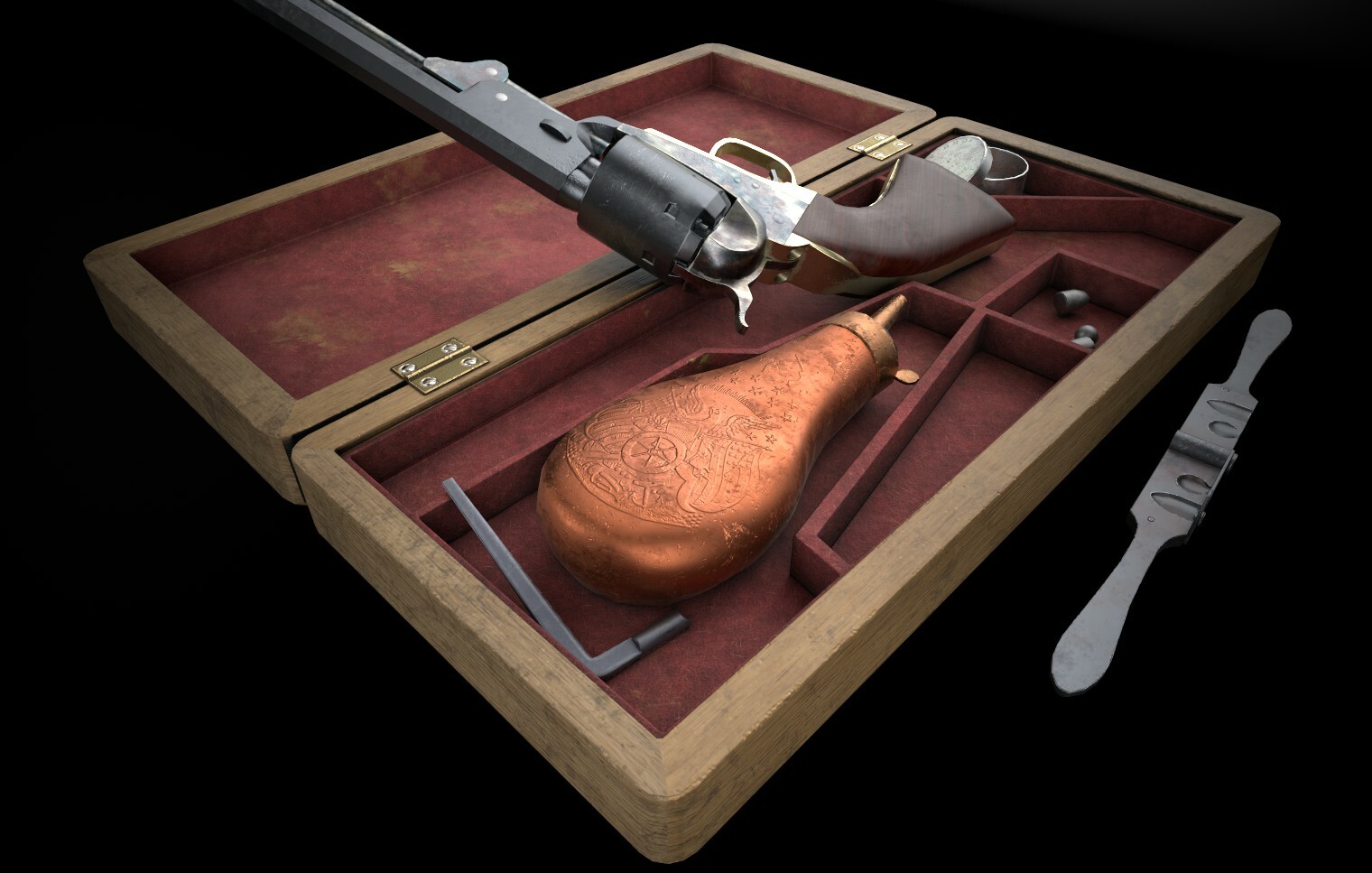 Darin Hall - Colt 1851 Navy Revolver and Box