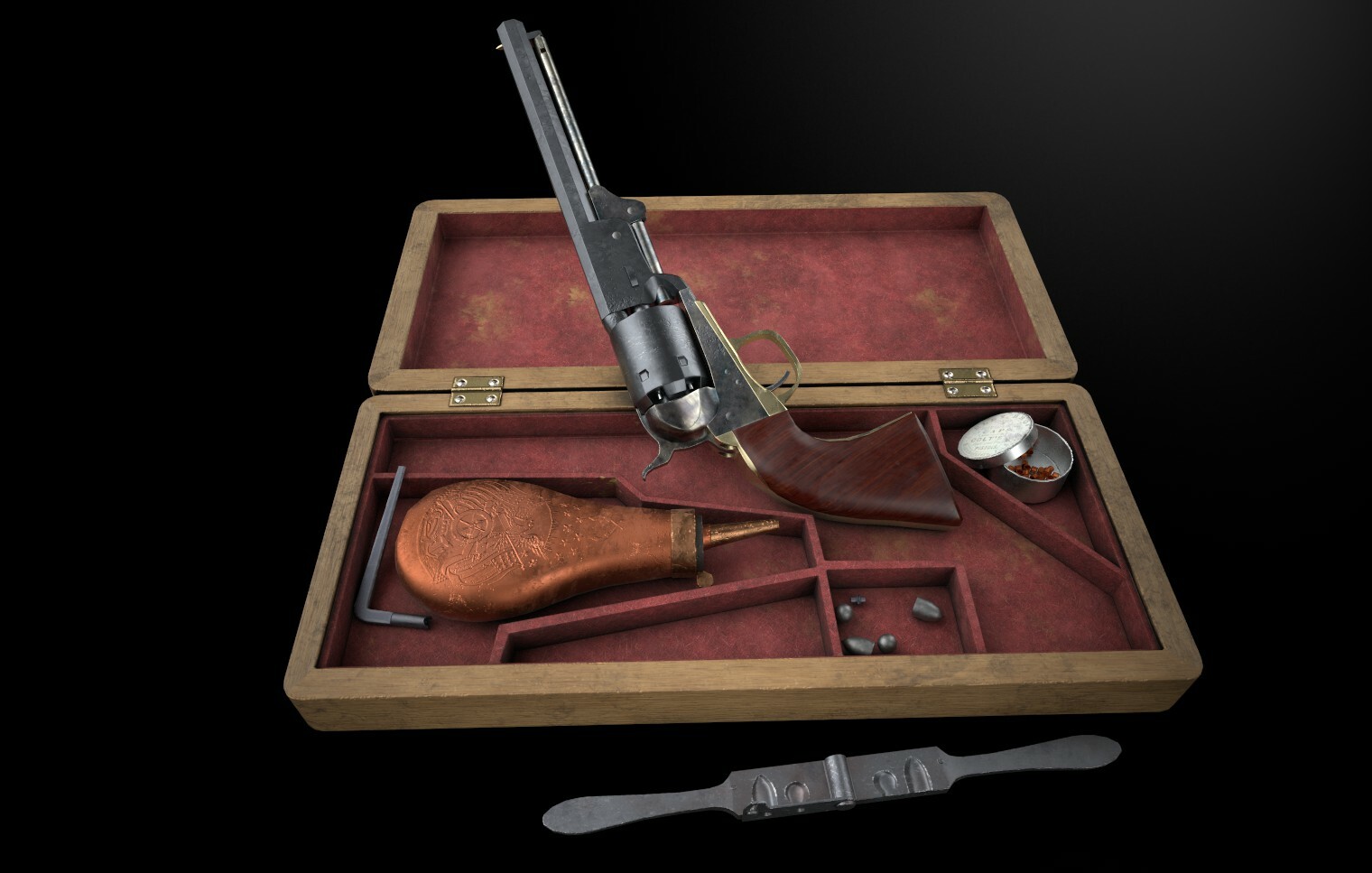Darin Hall - Colt 1851 Navy Revolver and Box