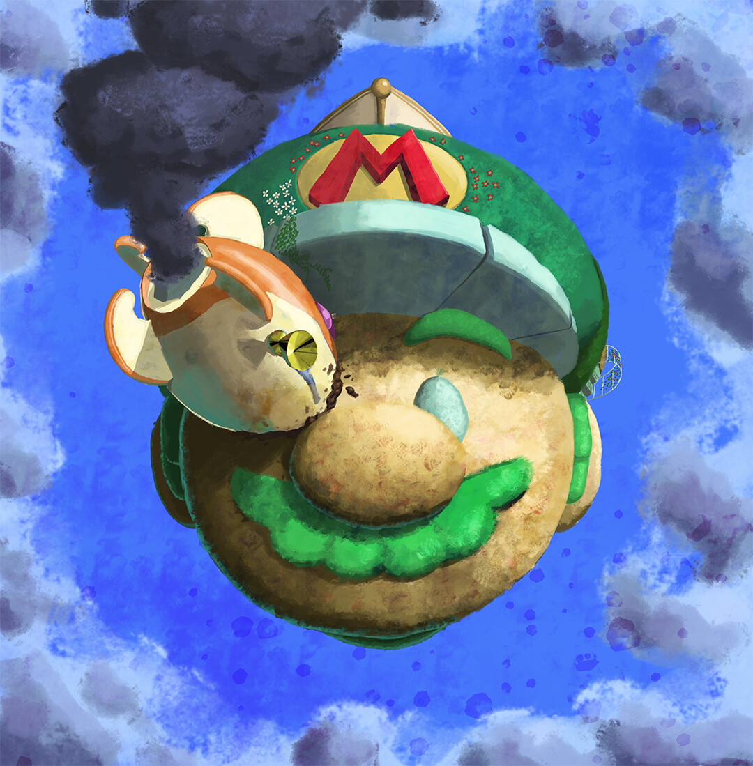 ArtStation - A Trip to Starship Mario