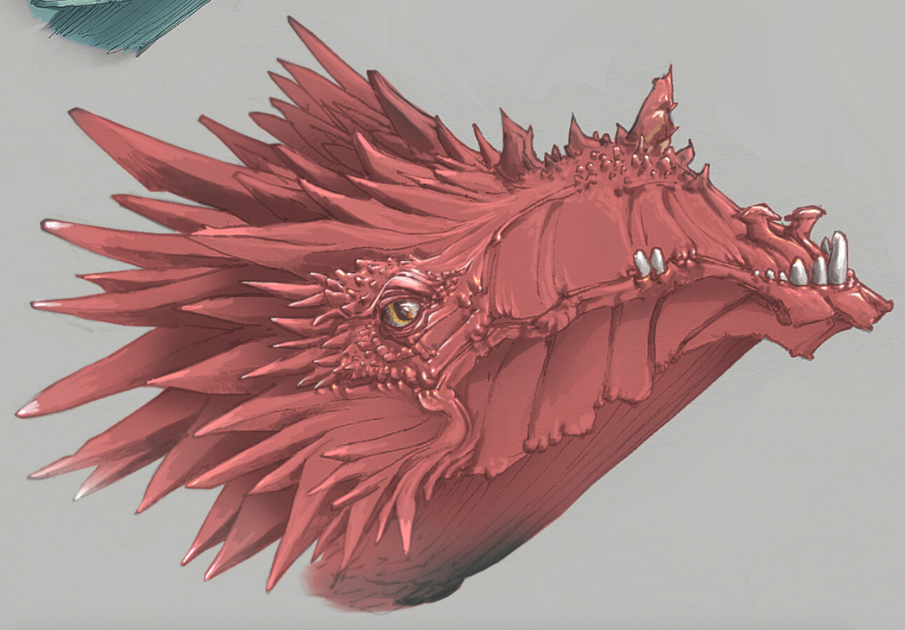 ArtStation - Fire breathing dragon that will eat yo face off