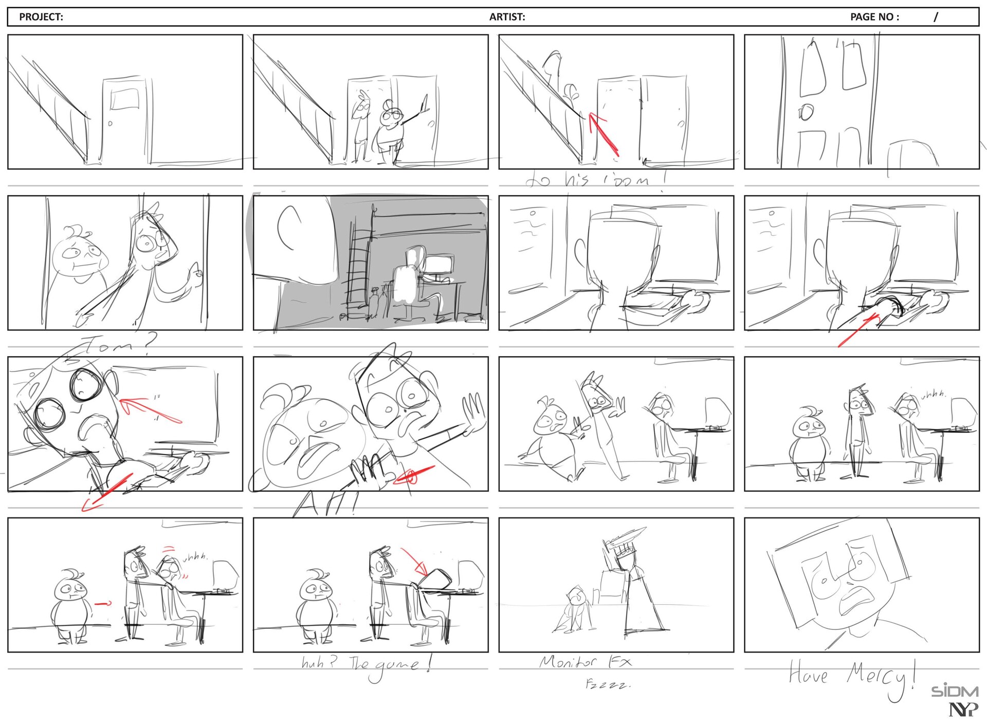 Ryan Pwee - Video Games, Storyboard