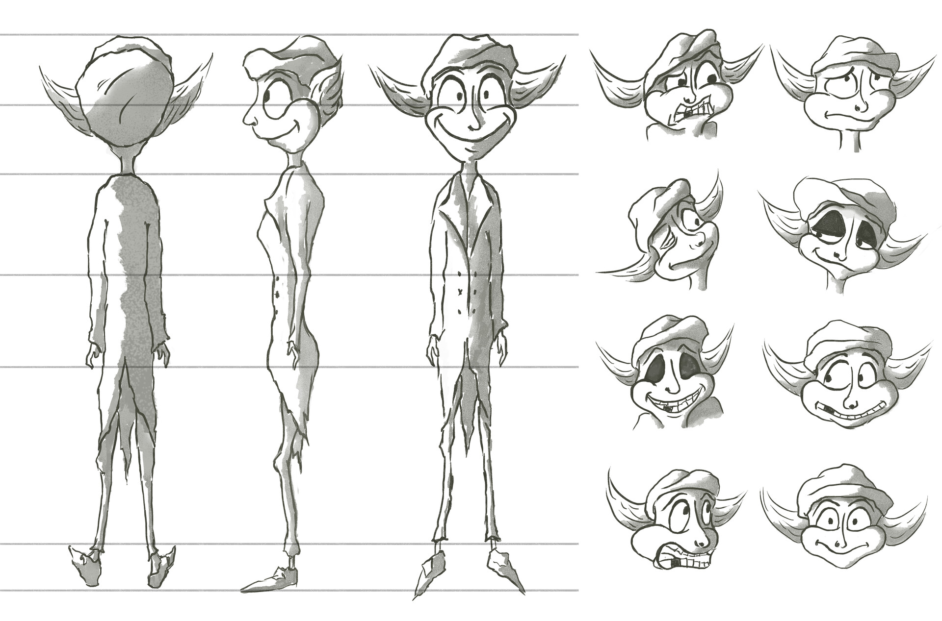 ArtStation - 'Double Felix' (Short film) Character Design