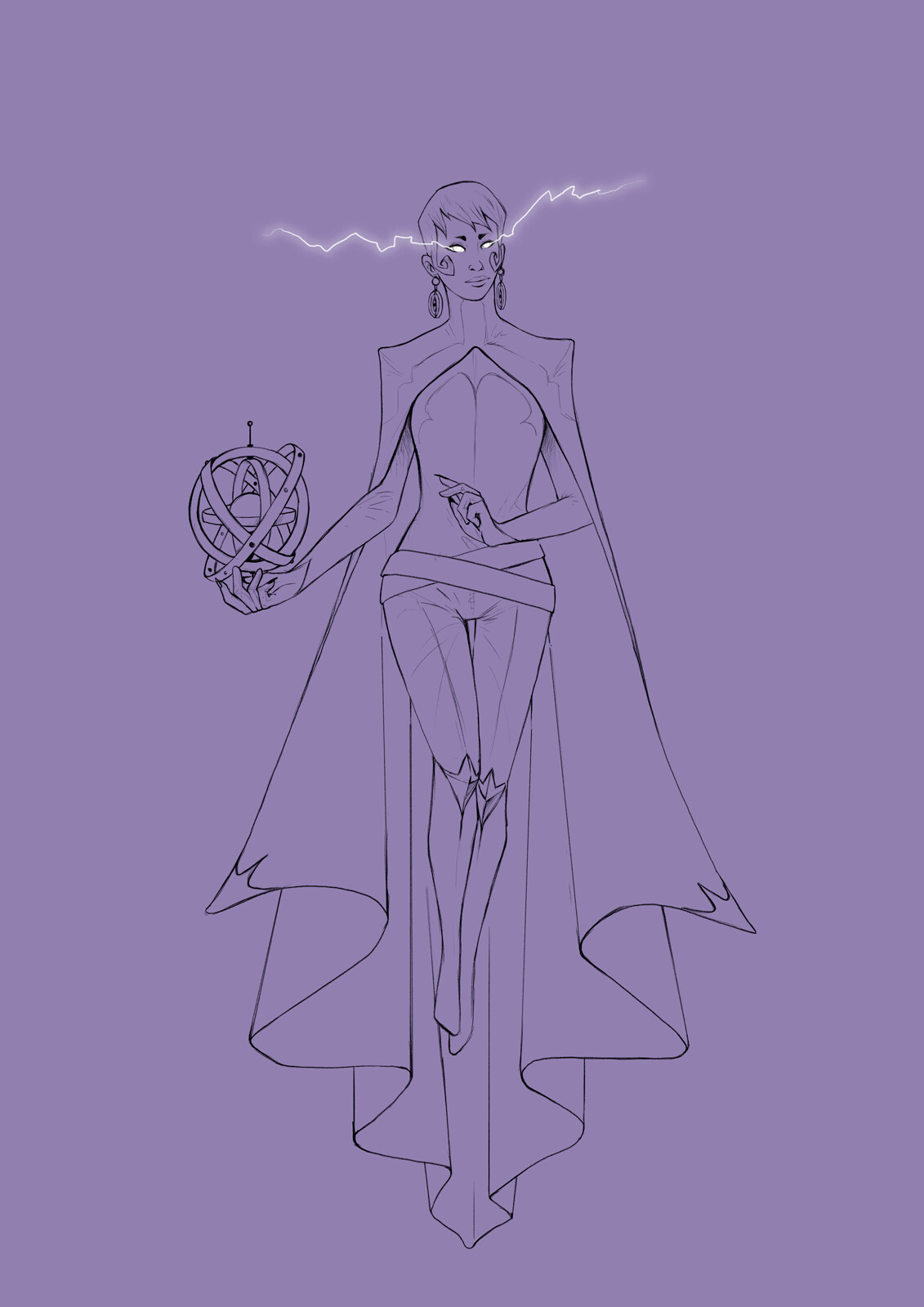 luca Mosqa - Astral Oracle - DnD commission