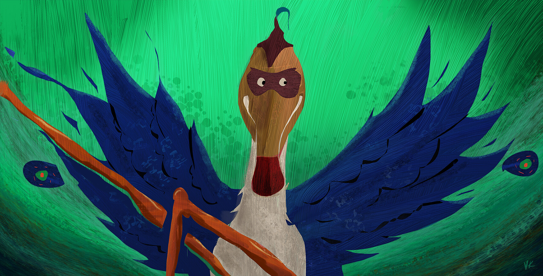 ArtStation - Dancing Blue Bird