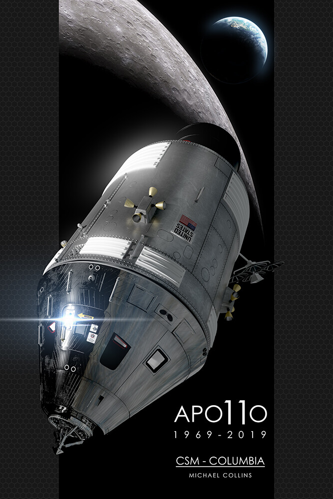 David Collins - NASA Apollo 50th Anniversary Artwork
