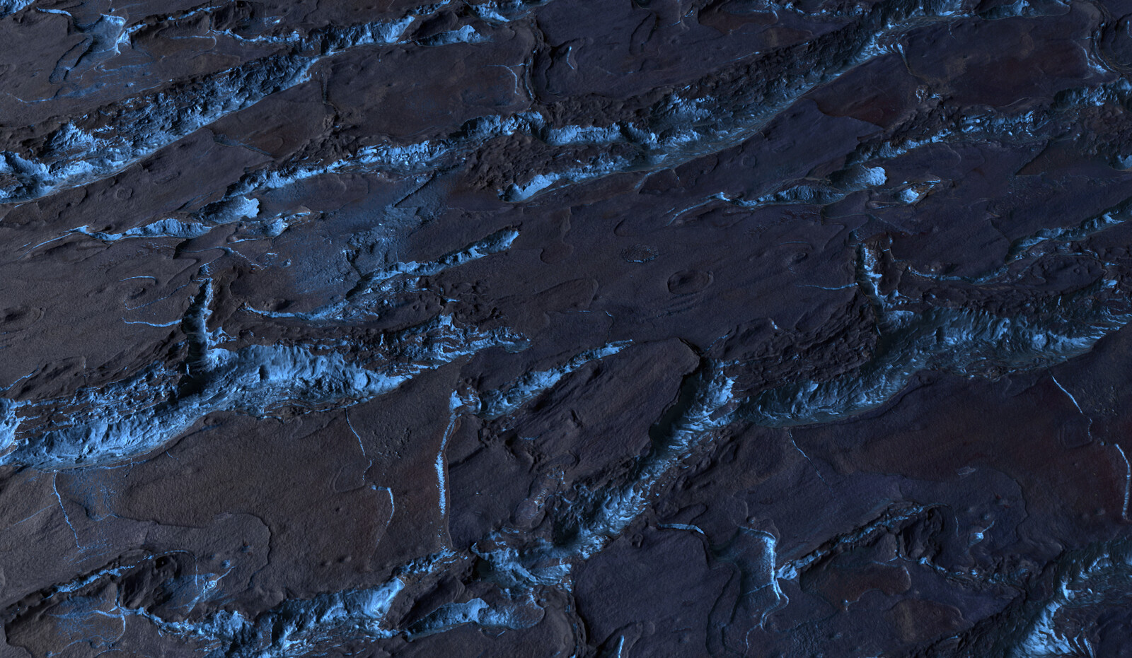 Sanwal Aftab - Glowing Planet Surface Texture