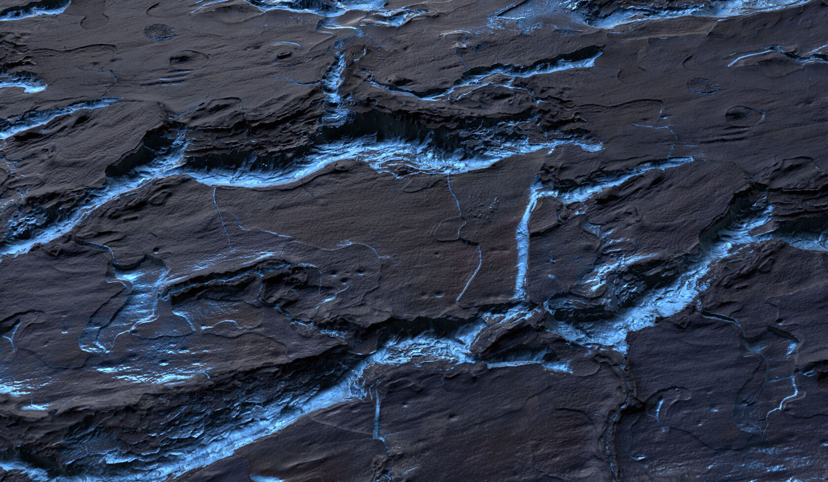 Sanwal Aftab - Glowing Planet Surface Texture