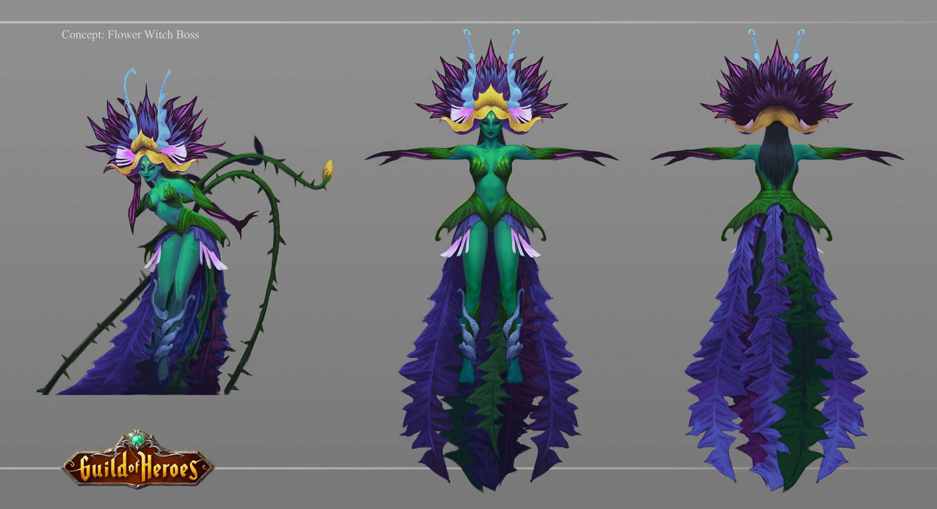 ArtStation - Flower Witch Boss (Guild of Heroes)