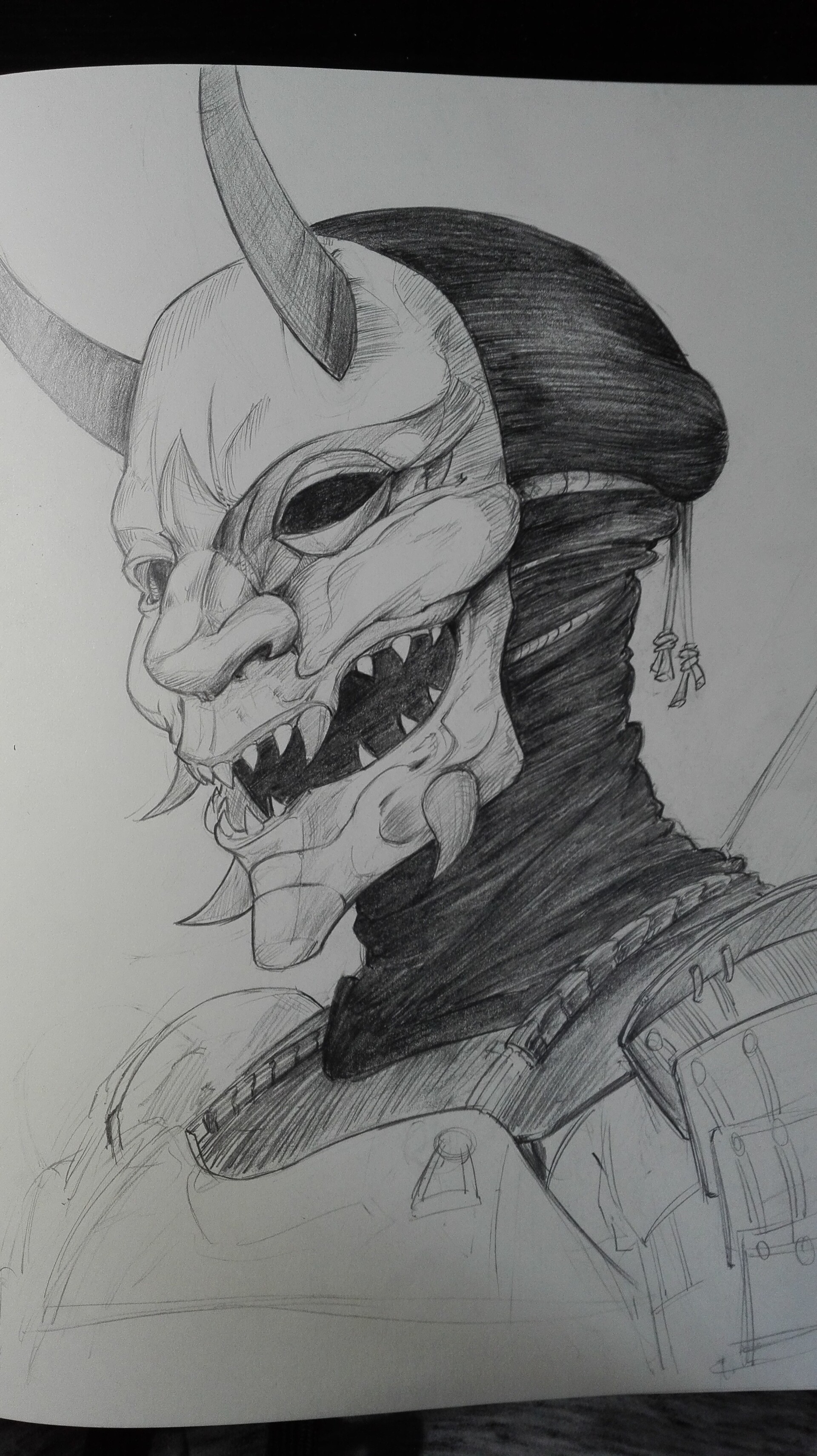 ArtStation - Oni mask - WIP