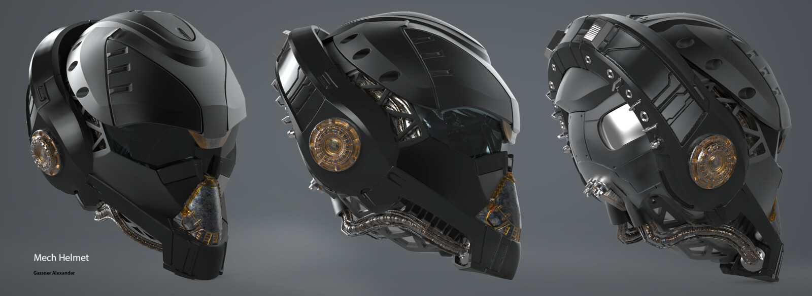 Alexander Gassner - Mech Helmet
