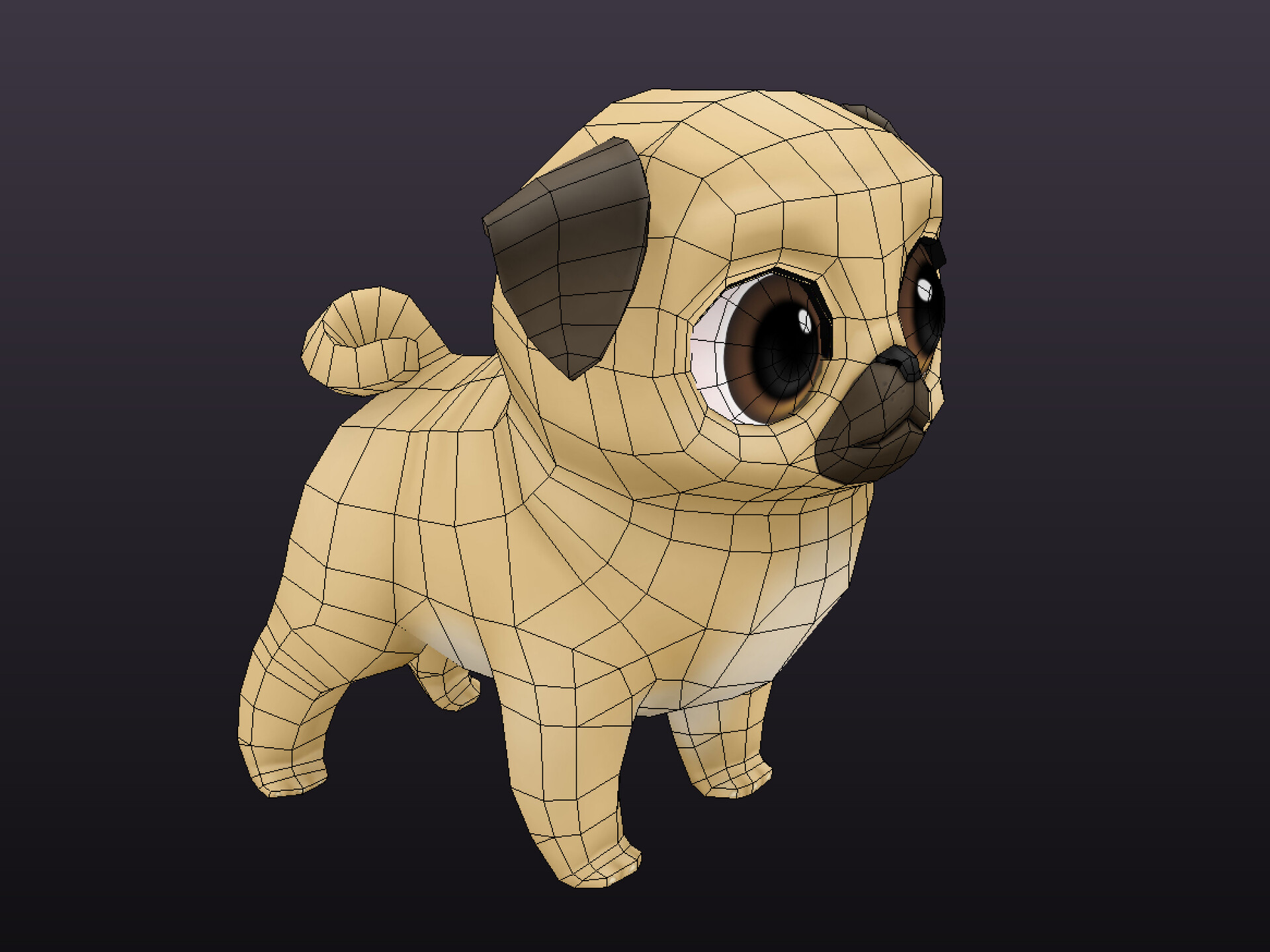 Srdjan Miljkovic - Louie The Pug - Virtual Pet Dog